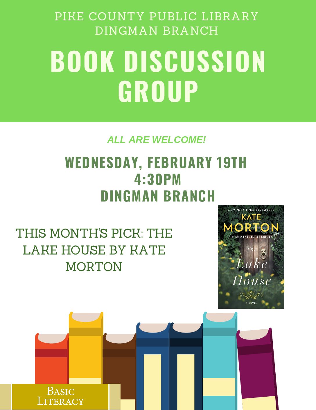 Adult Book Discussion Group-Dingman - Pike County Public Library