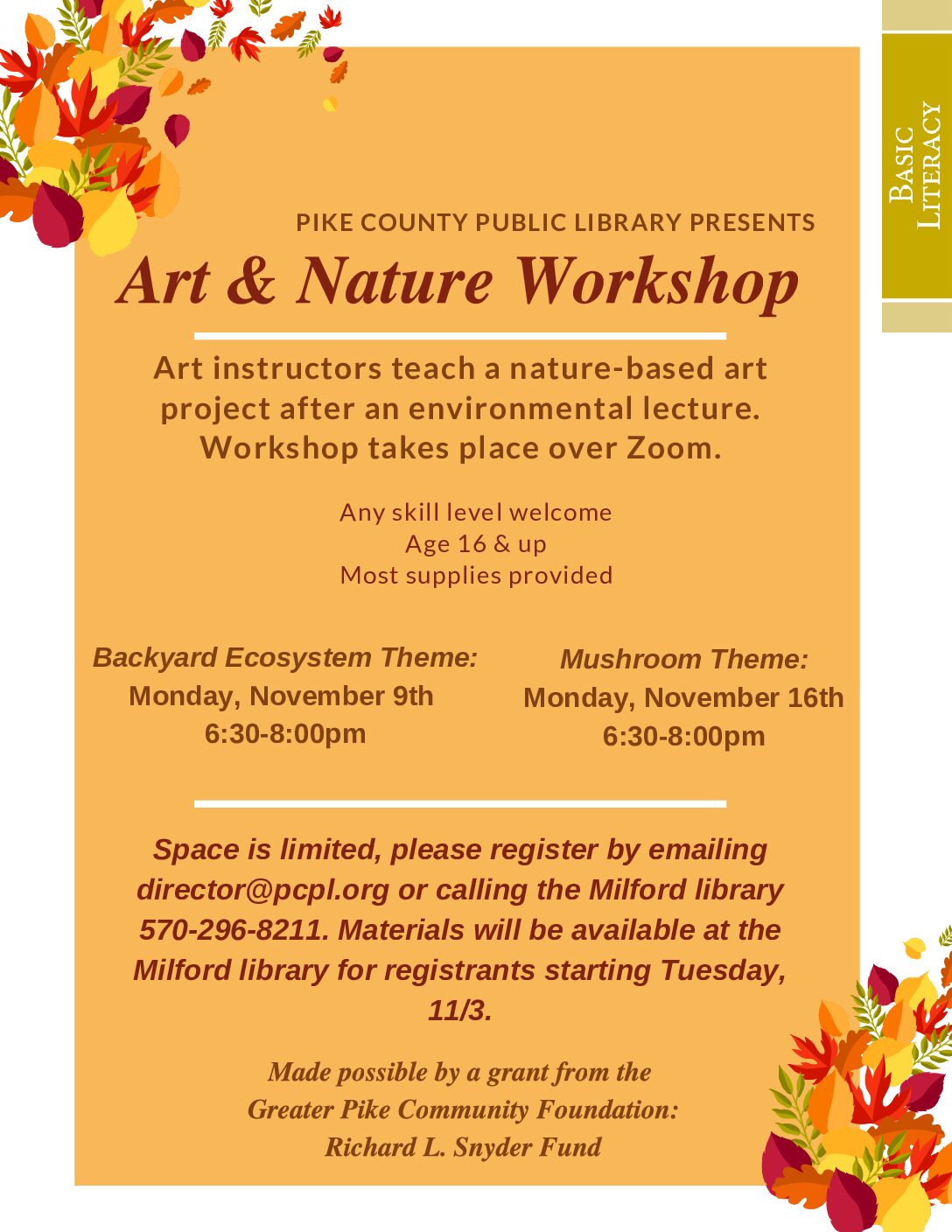 Art & Nature Workshop: Backyard Ecosystem - Pike County Public Library