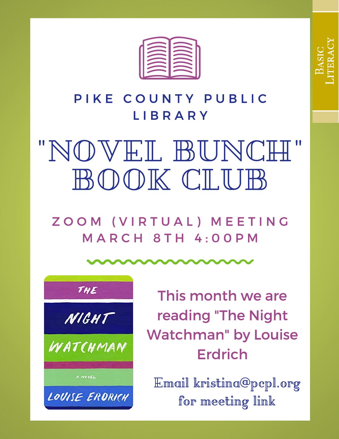 "Novel Bunch" Book Club - Pike County Public Library